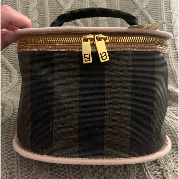 Fendi | Bags | Fendi Pecan Canvas Vanity Cosmetic Case Nwt Vintage ...